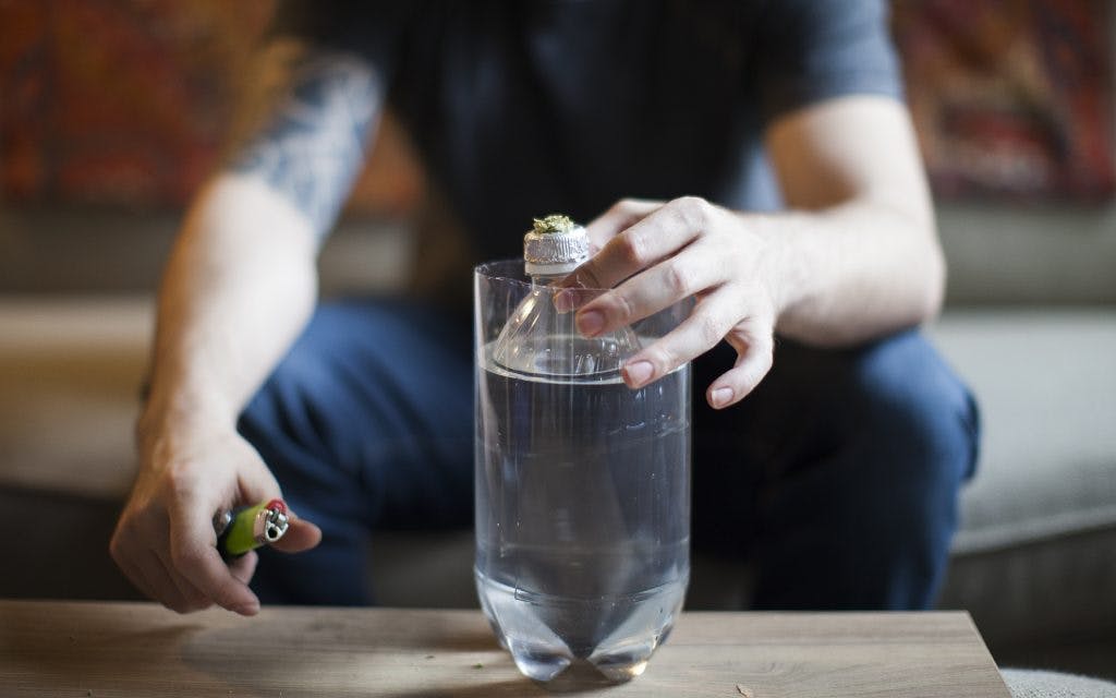 What Is a Gravity Bong & How Do You Make One? | Leafly