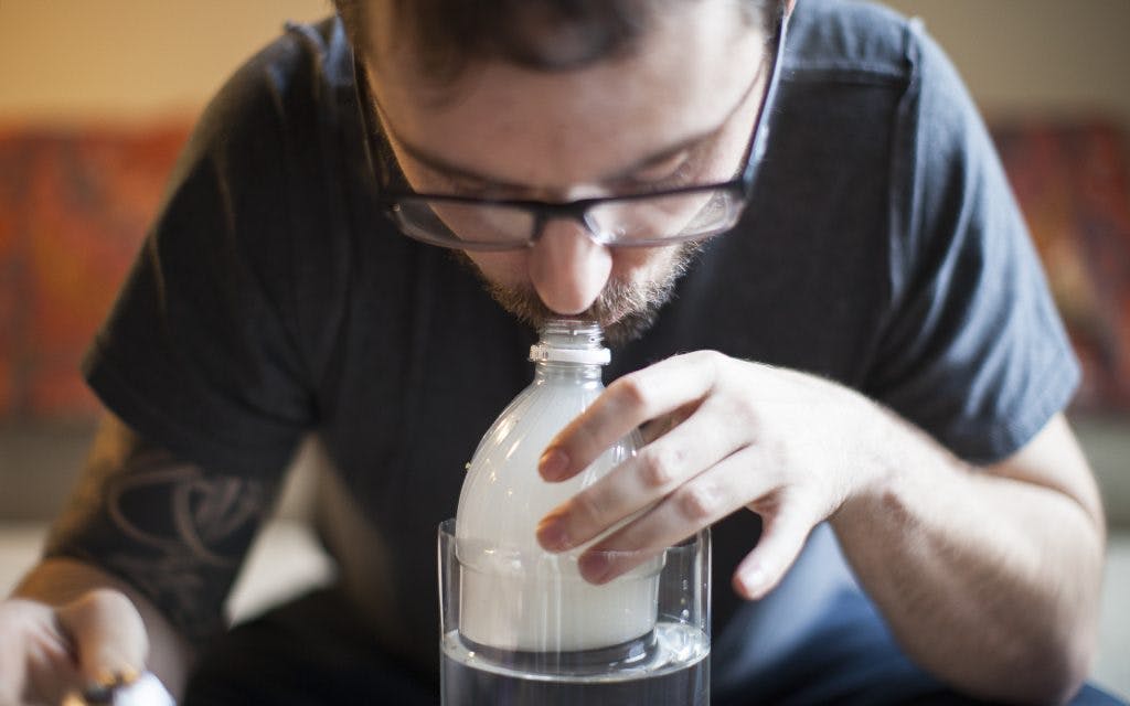 What Is a Gravity Bong & How Do You Make One? | Leafly