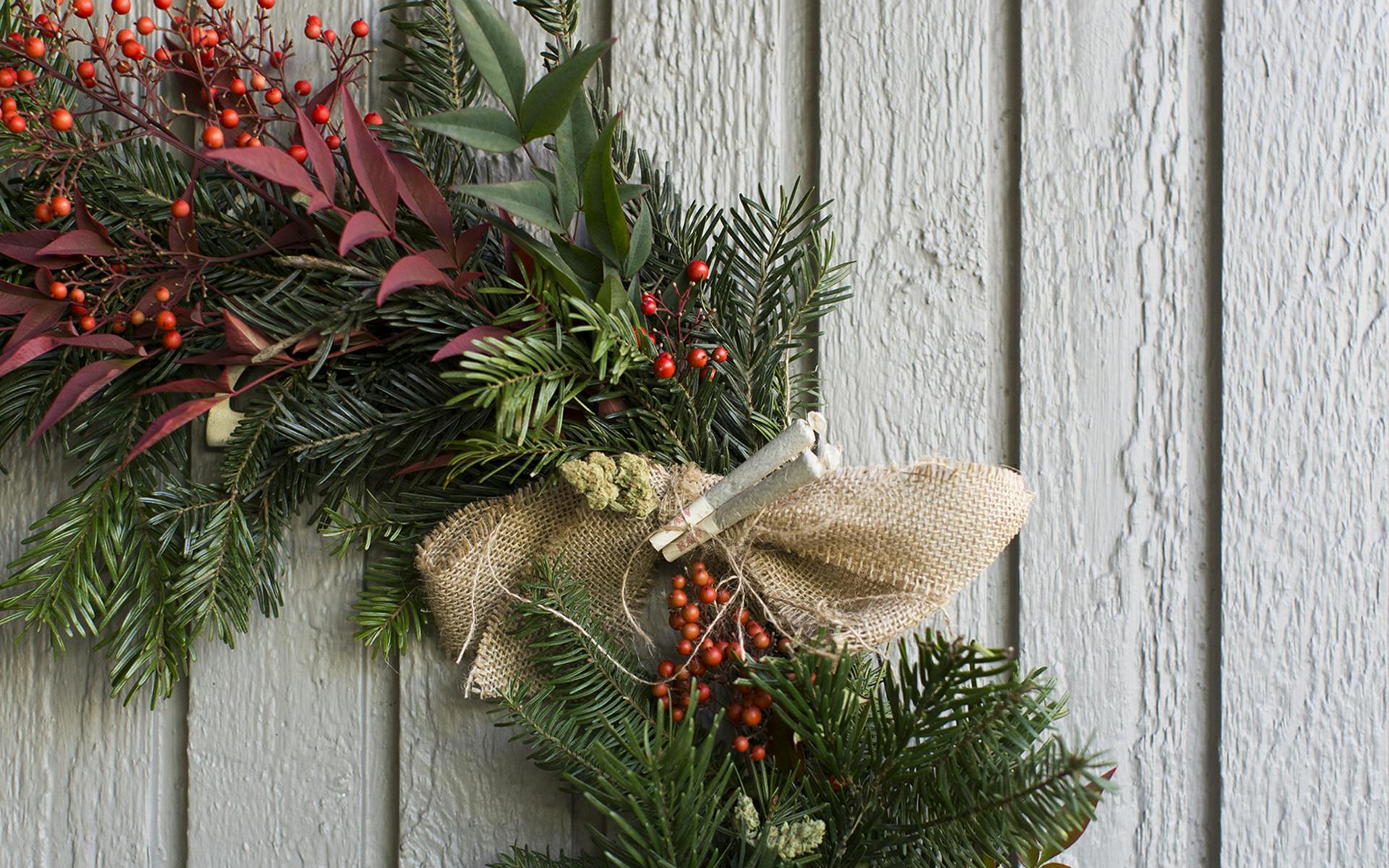 High DIY: How to Make a Cannabis Wreath | Leafly