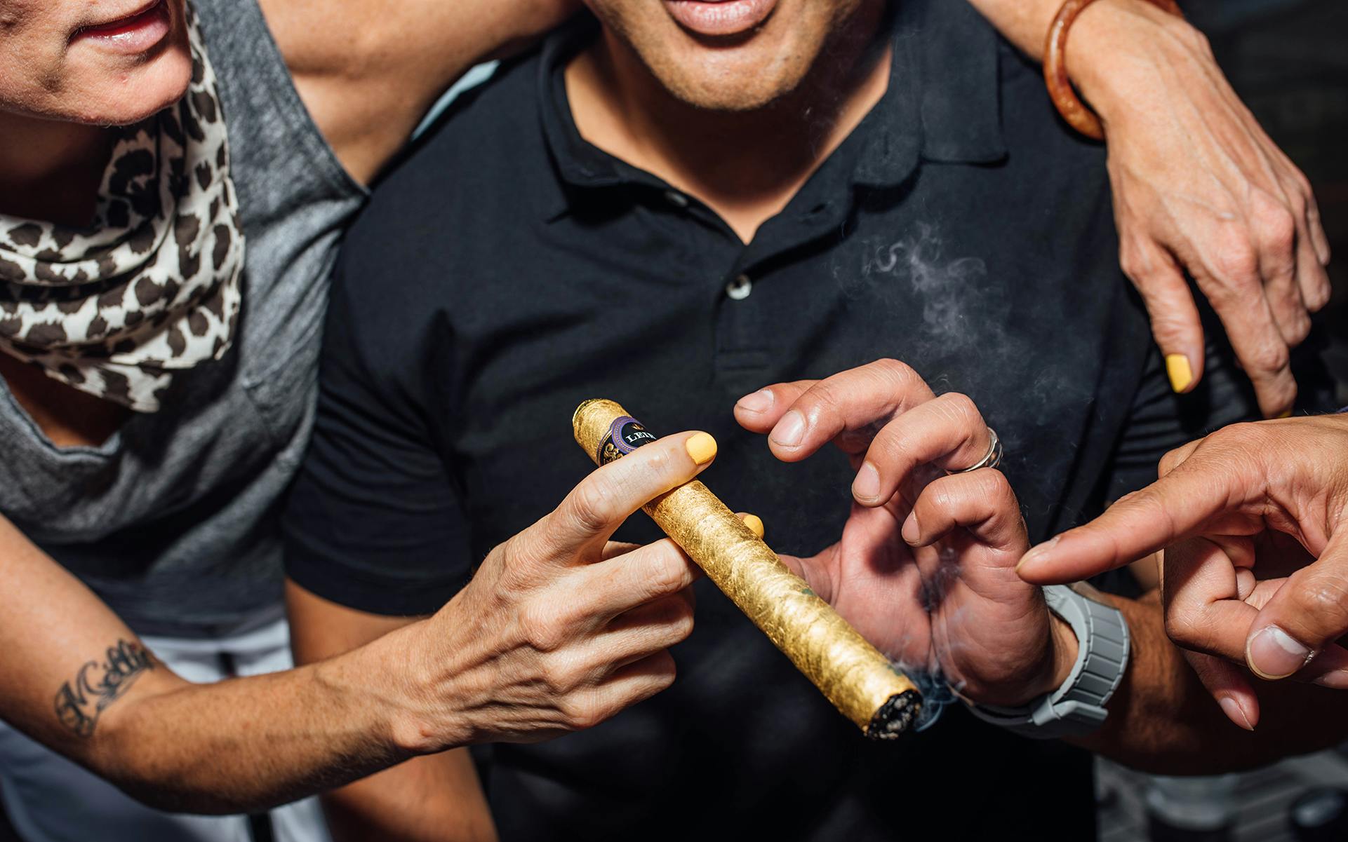 First Time in History? $10k Gilded 'Cannagar' Sells to Very Stoked Man ...