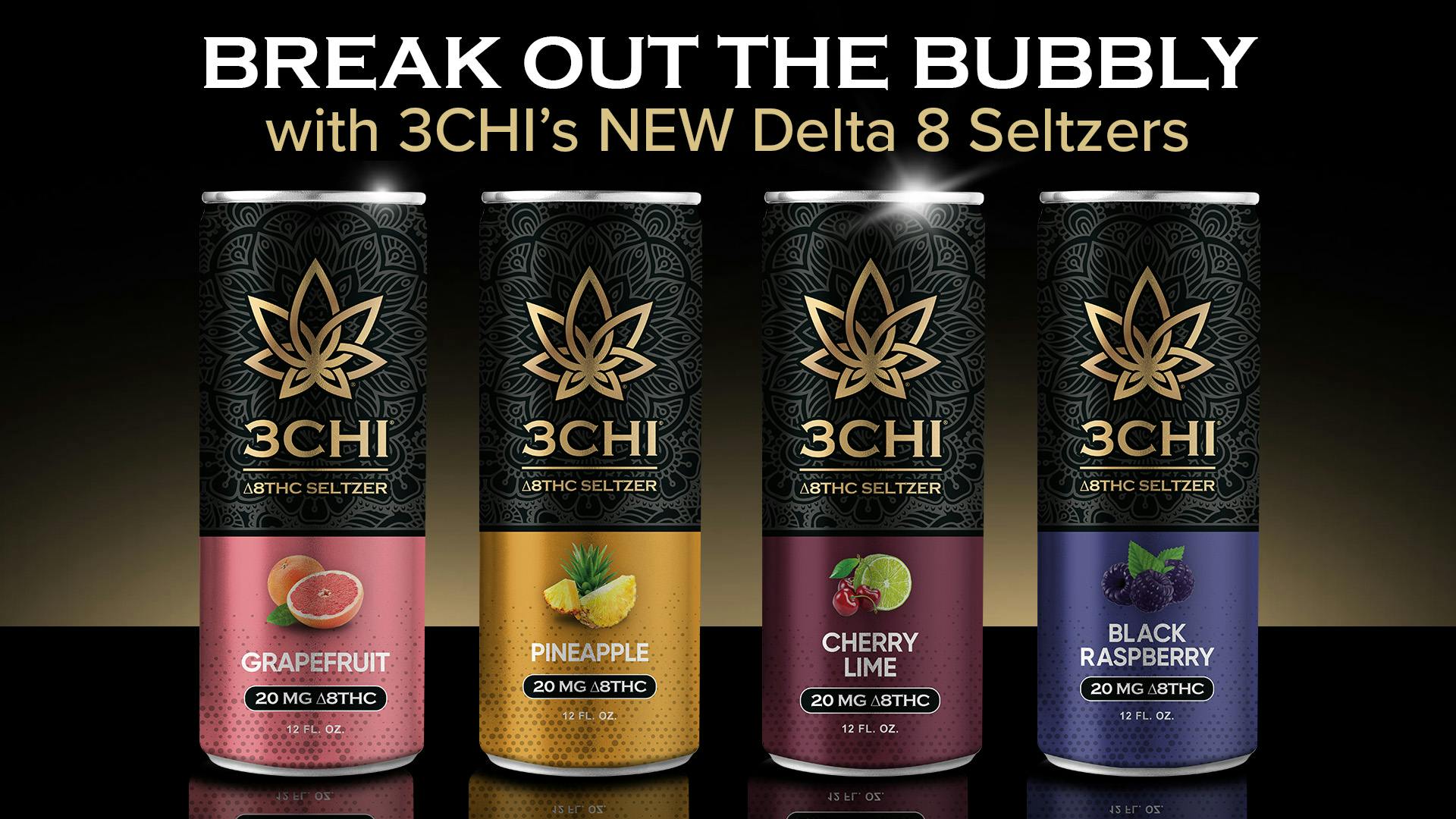 Break out the bubbly with 3CHI's new delta-8 seltzers | Leafly